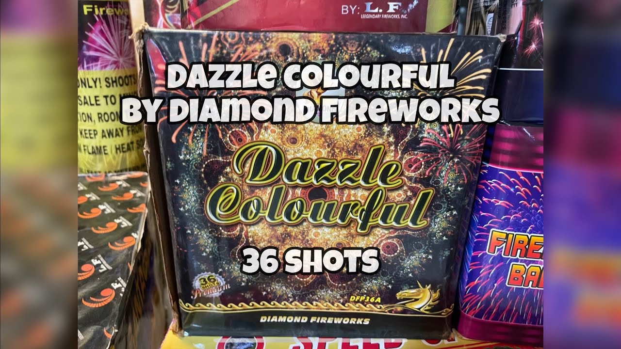 36 shots Dazzle Colourful by Diamond Fireworks - Happy New Year 2024 🎆🎆 ...