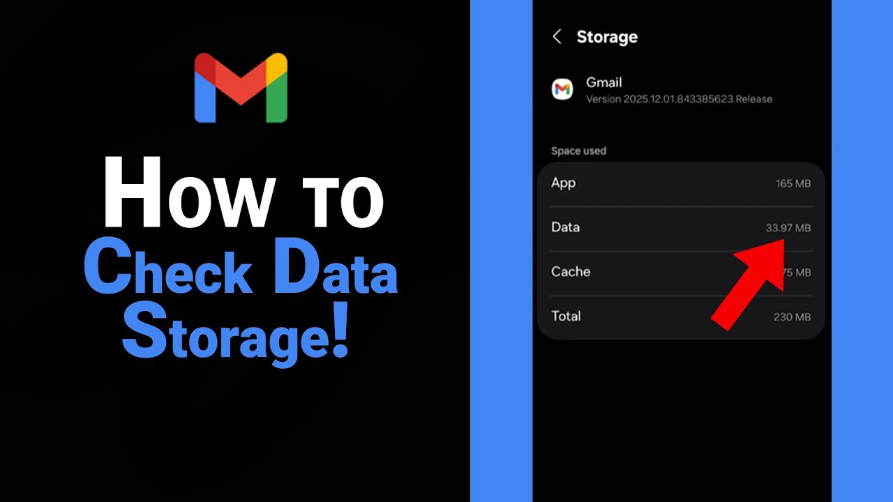 How to Check Data Storage of Gmail [NEW] - YouTube