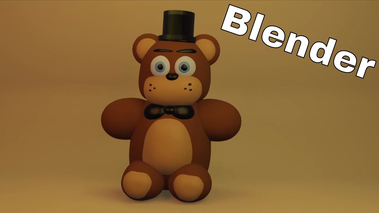 Modeling a Freddy fazbear plush / Blender Timelapse - YouTube