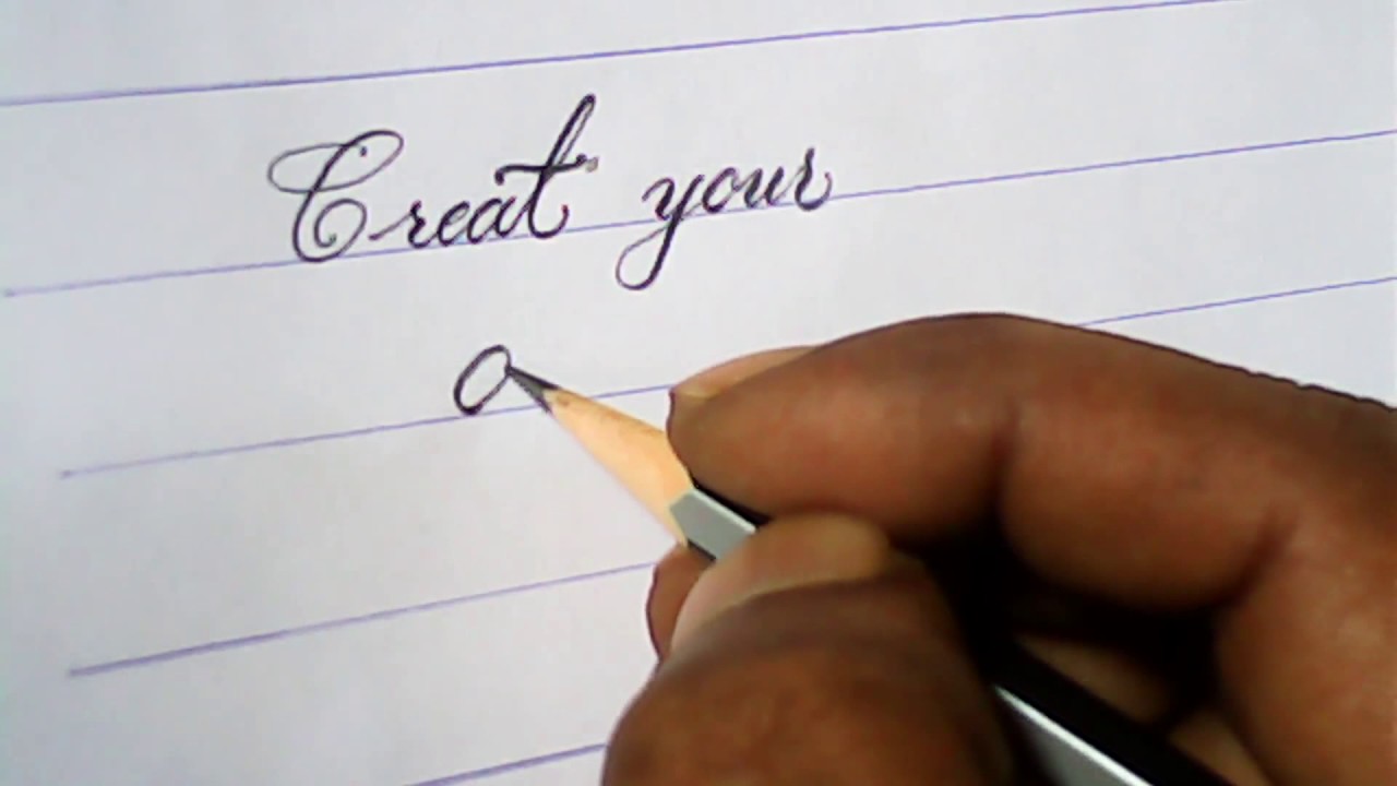 Pencil calligraphy for beginners | pencil calligraphy tutorials | mazic ...