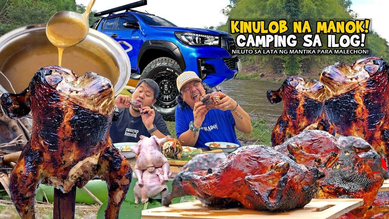 Kinulob na MANOK sa Camp! "Literal na NILUTO sa LATA para maging LECHON ...