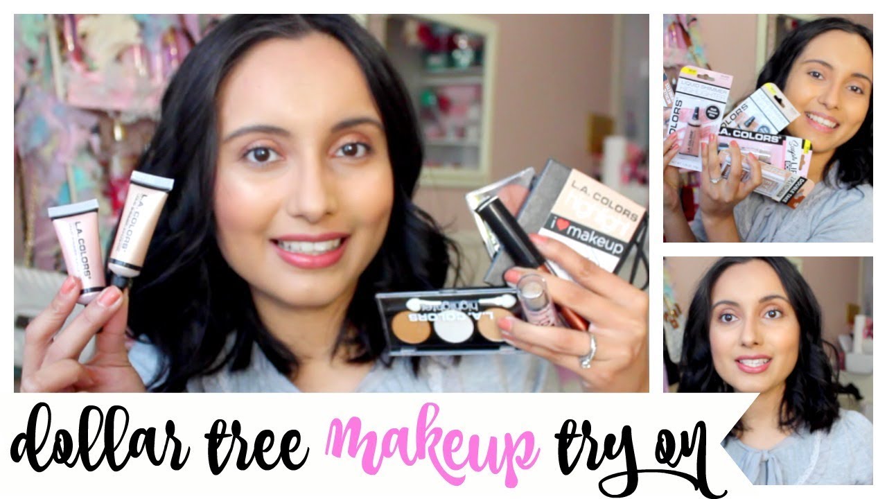 DOLLAR TREE MAKEUP TRY ON! YOU NEED TO TRY THIS!!! - YouTube