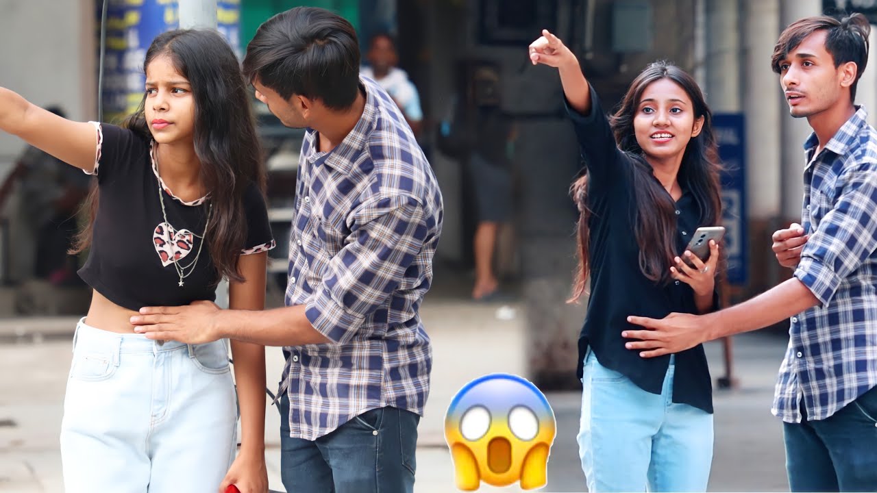 Touching Strangers Waist Prank 😱 Ego Prank Youtube