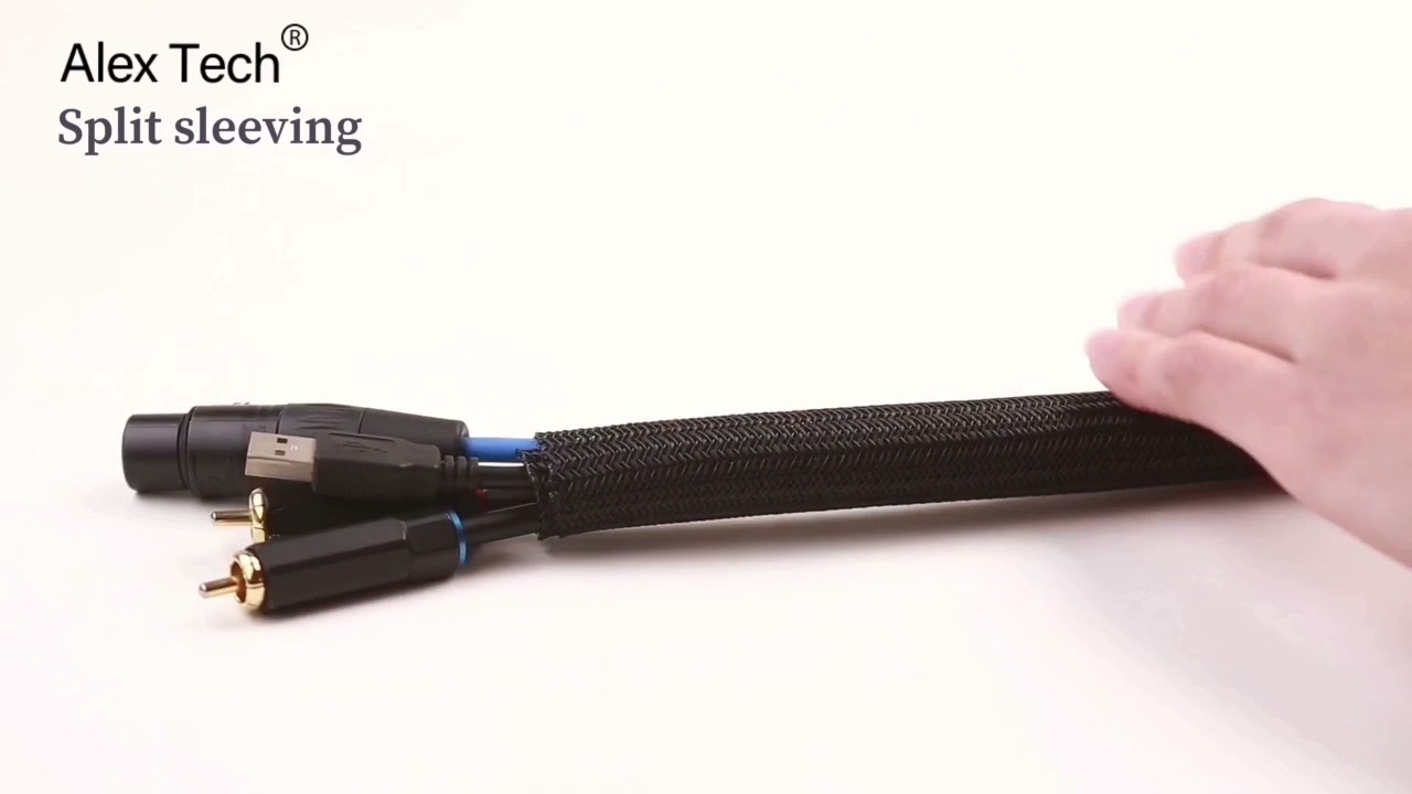 Alex Tech Split Sleeving Cord Protector Cable Sleeve for Cables ...
