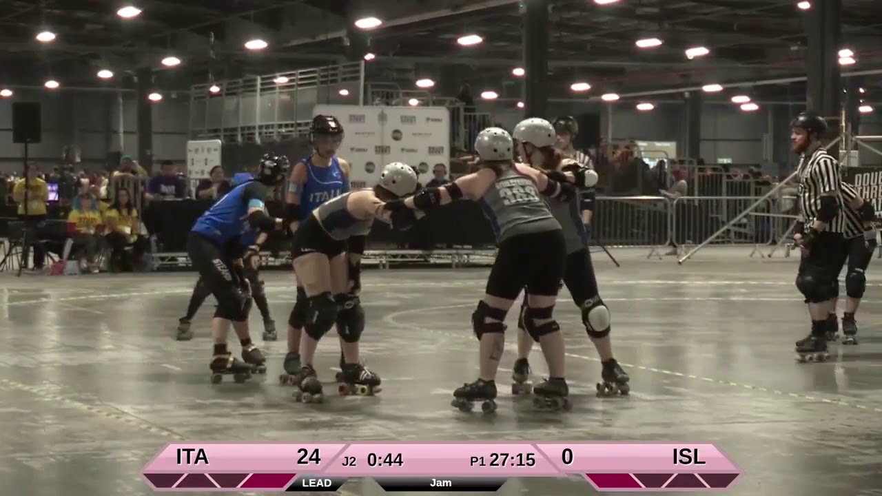 Roller Derby World Cup 2018 Italy vs. Iceland - YouTube