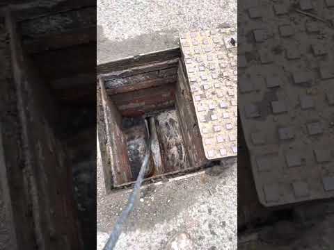 BLOCKED manholes x2 nice gusher part 1 - YouTube