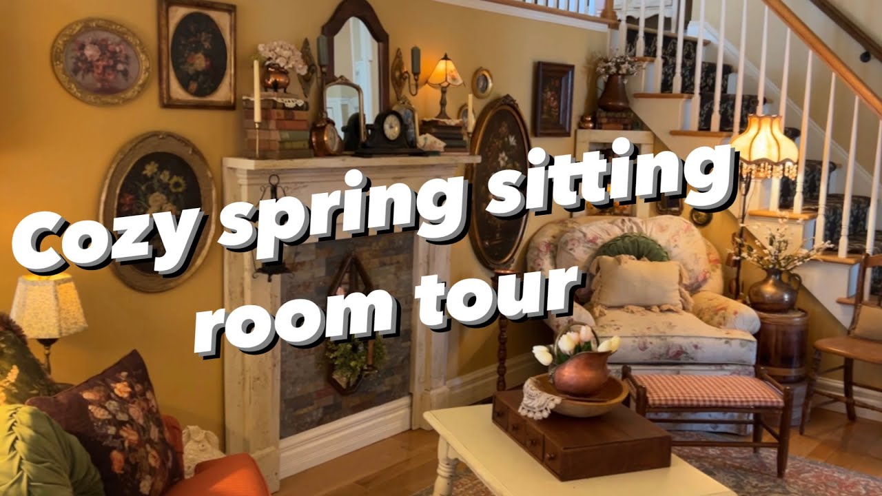 EARLY SPRING ROOM TOUR | SITTING ROOM | THRIFTED | VINTAGE | STYLED ...