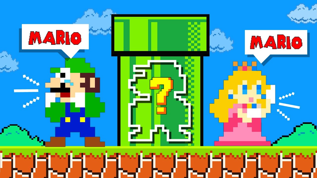 Super Mario Bros. But What If Mario Gets Stuck In A Pipe | Game ...