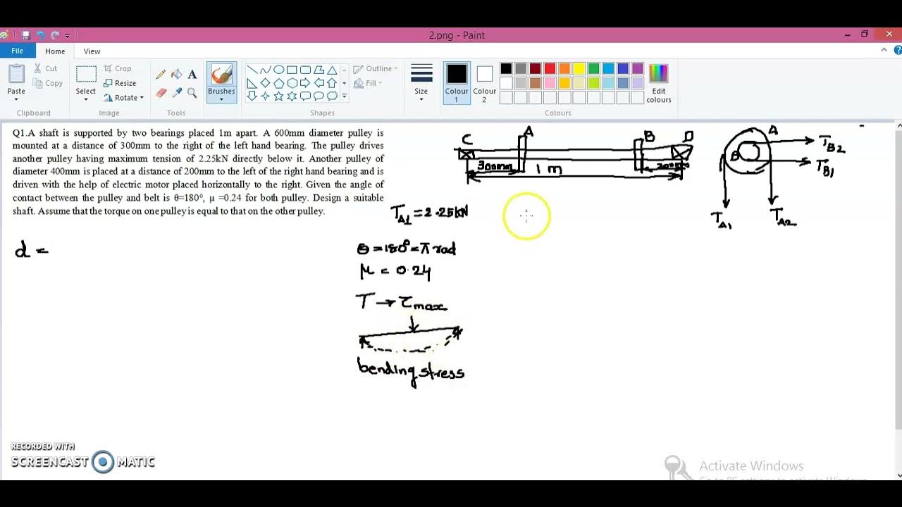 Design of Shaft-Part 1 - YouTube