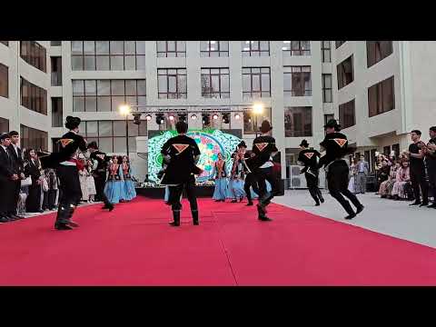 Karakalpak dance performed by students of the University of World Economy and Diplomacy.