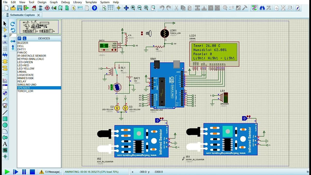 Simulation of security and comfort with a smart monitoring system using ...