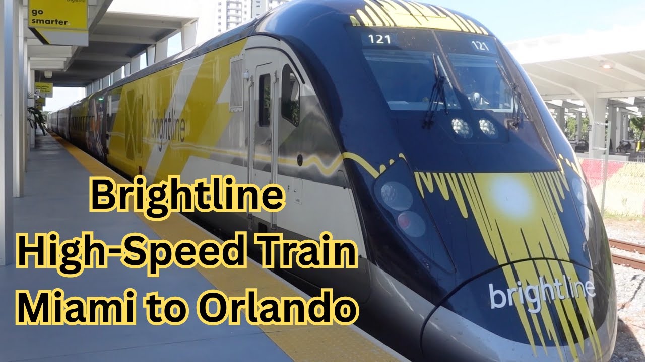 Brightline High-Speed Train Connecting Miami to Orlando Now Open! - YouTube