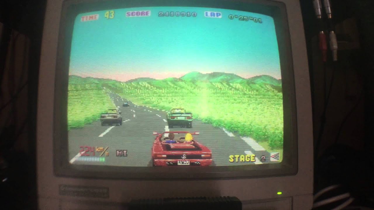 Sega Saturn "Outrun" = Arcade at home - YouTube