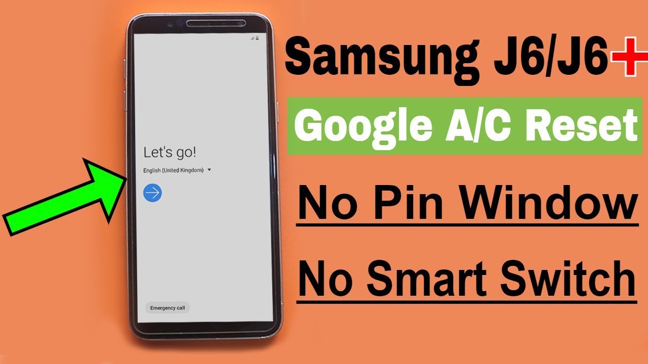 Samsung J6/J6+ Bypass Google Account Lock Without Pc Fix App Not ...