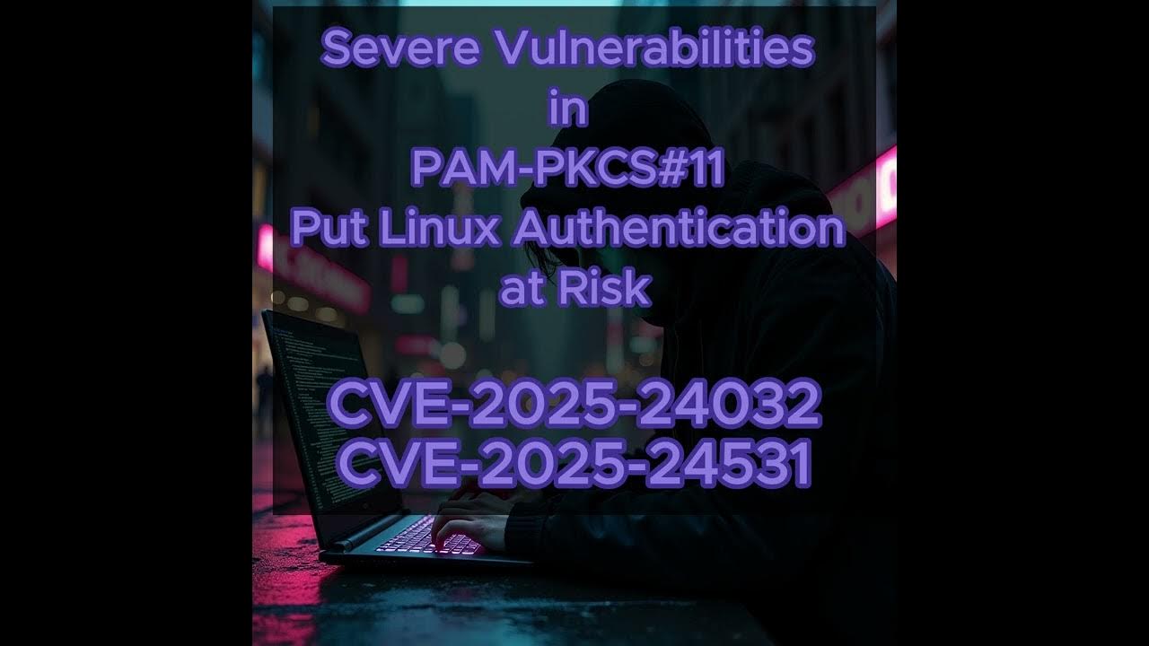 Severe Vulnerabilities in PAM-PKCS#11 Put Linux Authentication at Risk - CVE-2025-24032 - YouTube