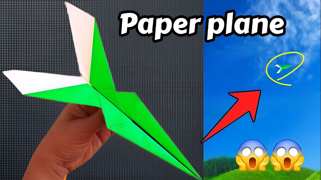 How to make paper plane easy | simple paper airplane that flies Long ...