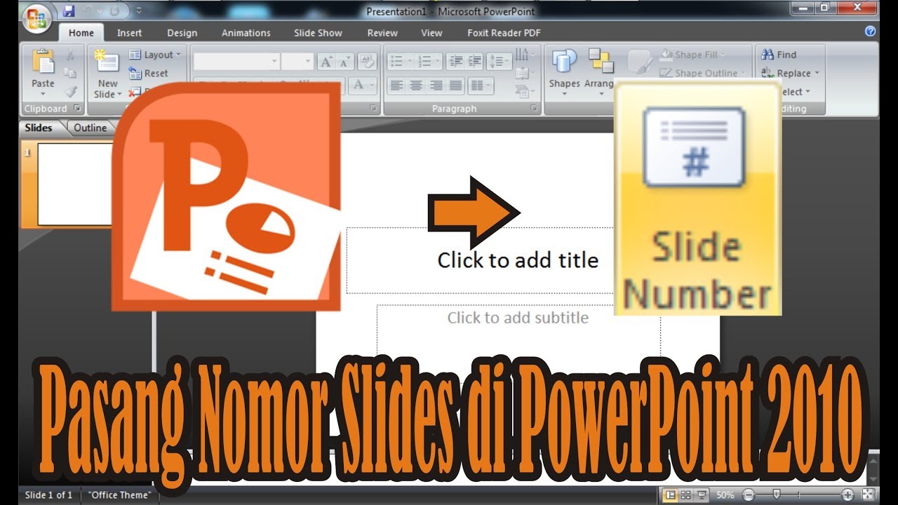 Cara Memasang Nomor Slides Microsoft PowerPoint 2010 • Simple News ...