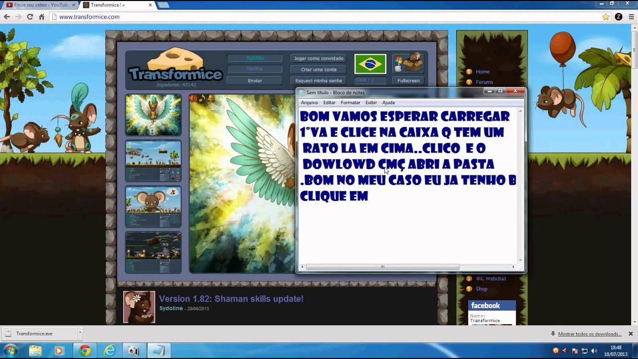 como baixar transformice - YouTube