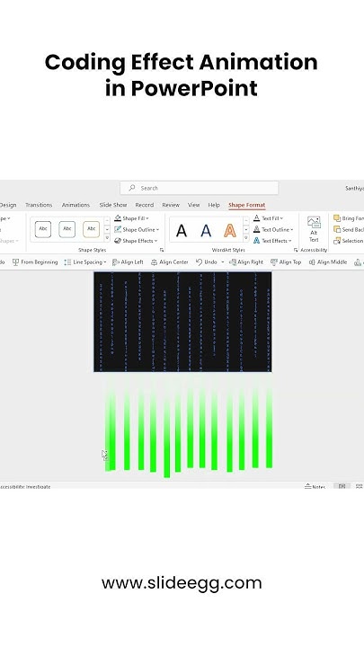 Coding Effect Animation In PowerPoint #animation #effects #ppt #shorts - YouTube