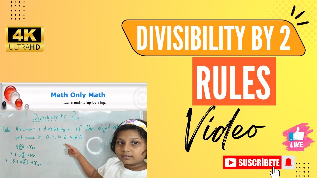 Divisibility Rule for 2 | Divisibility by 2 Trick | Test of ...