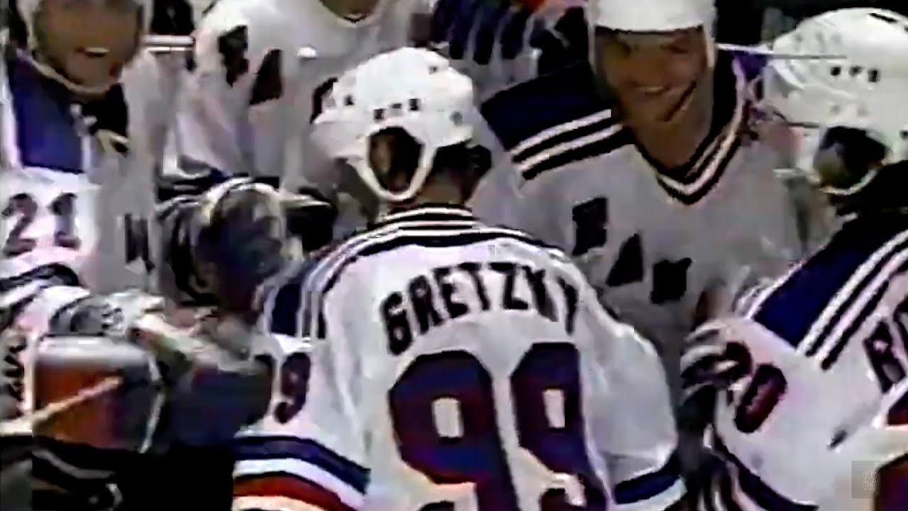 Wayne Gretzky's playoff Hat Trick is 1st with the New York Rangers ...