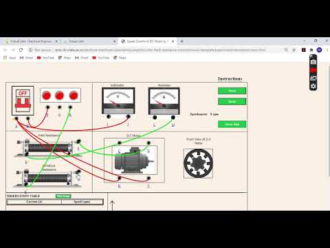 To study the speed control of DC Motor by field resistance Control ...