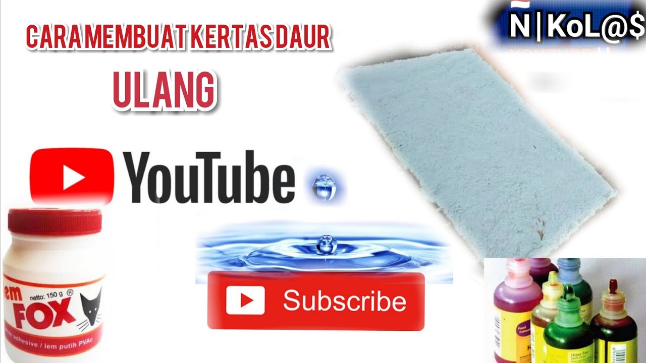 HOW TO RECYCLING PAPER (Cara Membuat Kertas Daur Ulang) - YouTube