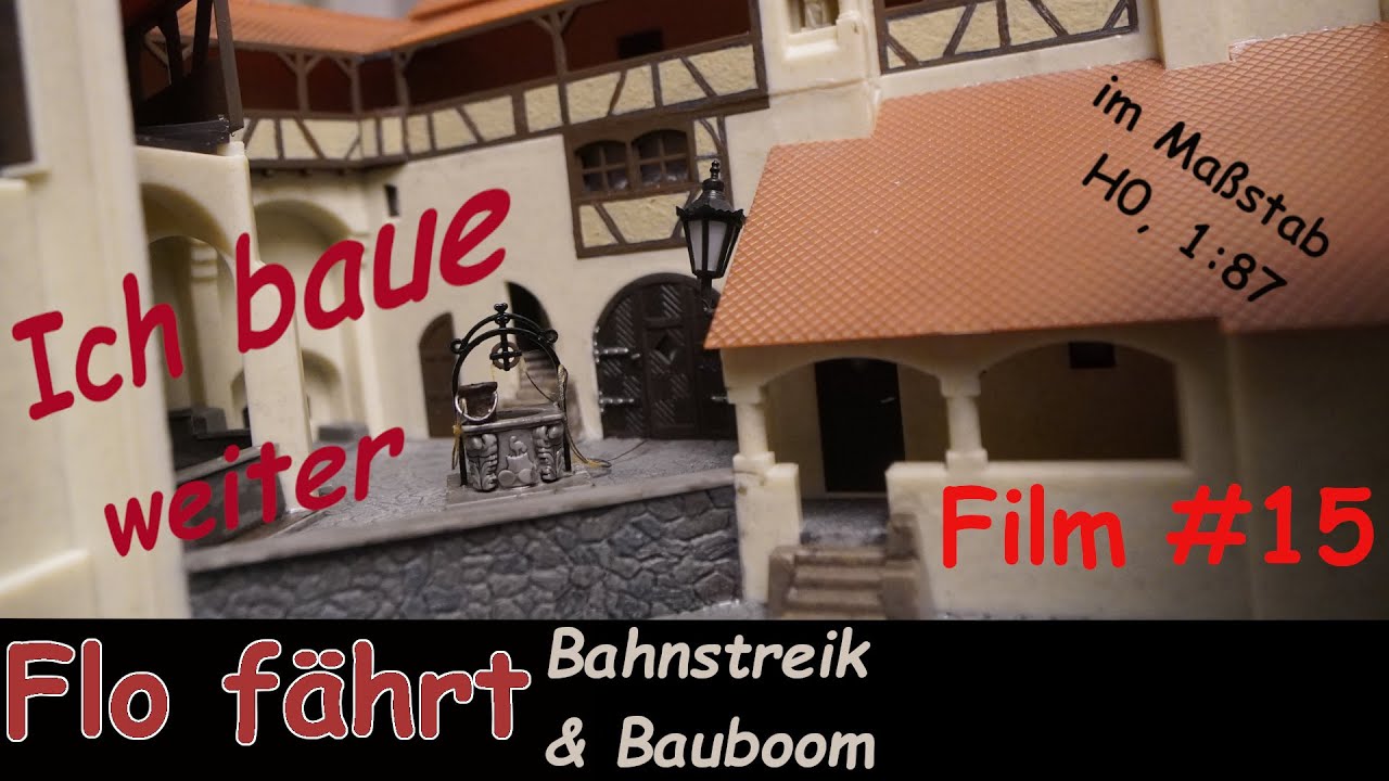 Bahnstreik auf der Märklin Modelleisenbahn und Bauboom beim Schloss ...