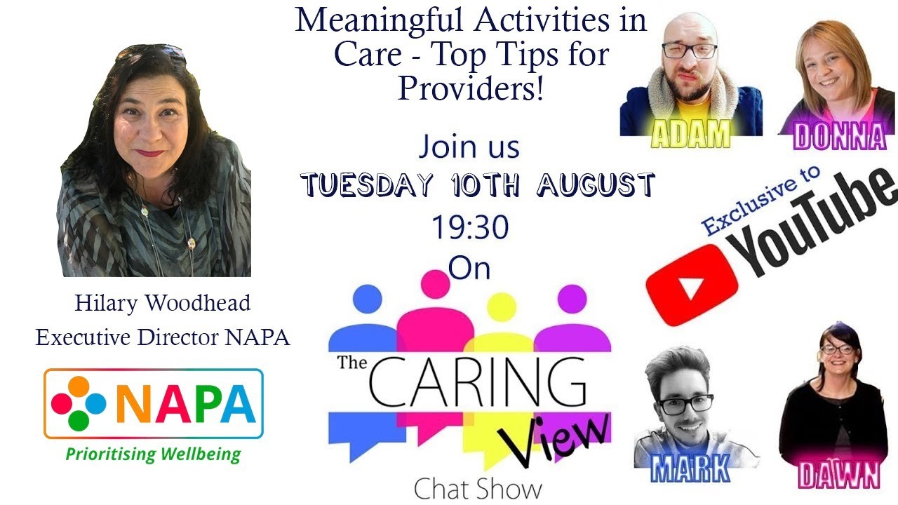 The Caring View Episode 18 - Meaningful activities in care. - YouTube