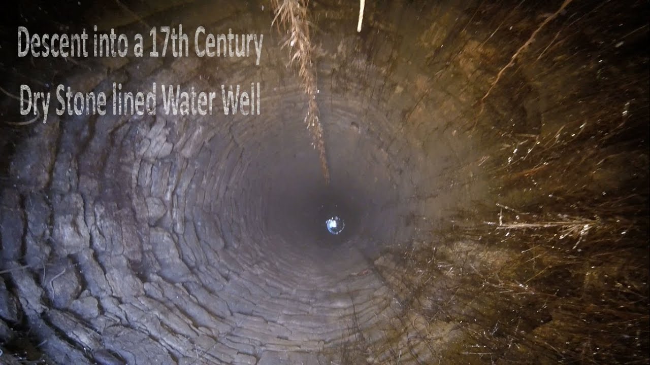 Descent into a 17th Century Dry Stone Lined Water Well - YouTube