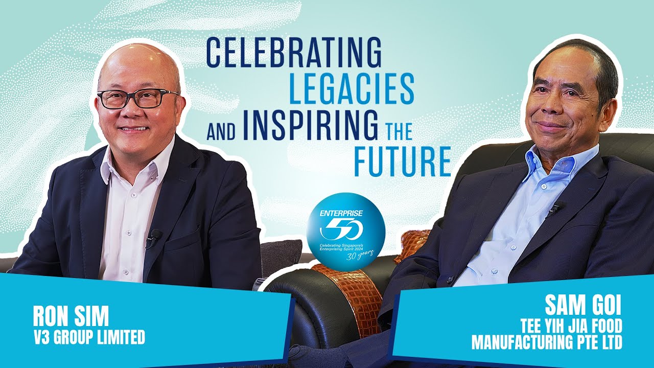 E50 Awards: V3 Group's Ron Sim and Tee Yih Jia's Sam Goi - YouTube