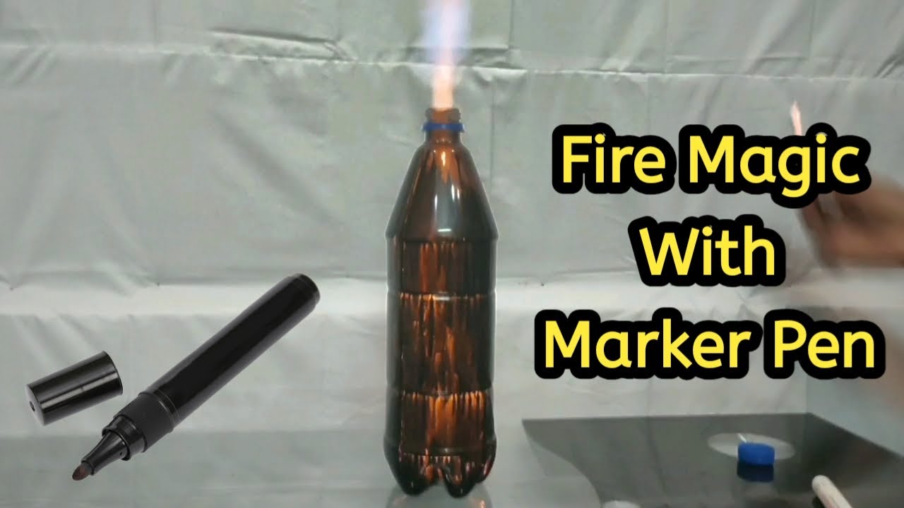 #experiment #fire #marker Fire Magic with Marker pen - YouTube