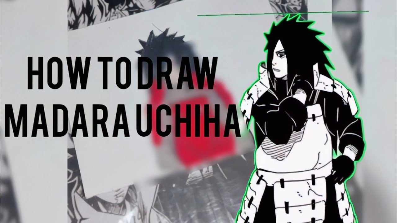 How to draw Madara Uchiha 🌍 - YouTube