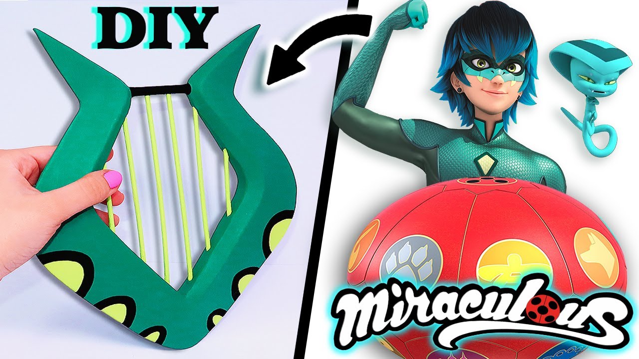 🐍 DIY: Realistic Viperion's Lyre || Weapon of the Snake Miraculous from ...