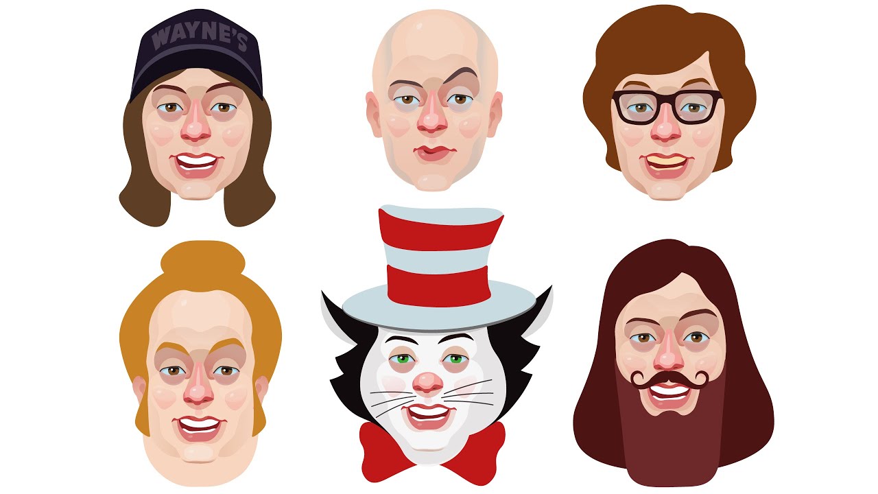 12 in 1 | The Best Mike Myers Characters of All Time - YouTube