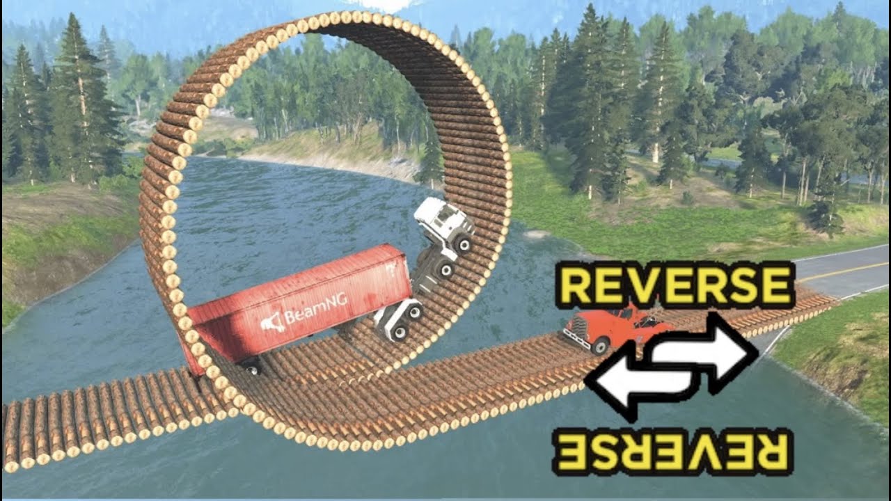 Cars vs Jump Ramps and Loop Bridge | BeamNG.Drive - YouTube