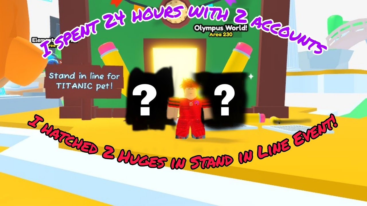 I hatched 2 Huges in new Stand in Line Pet Simulator 99! PS99 - YouTube