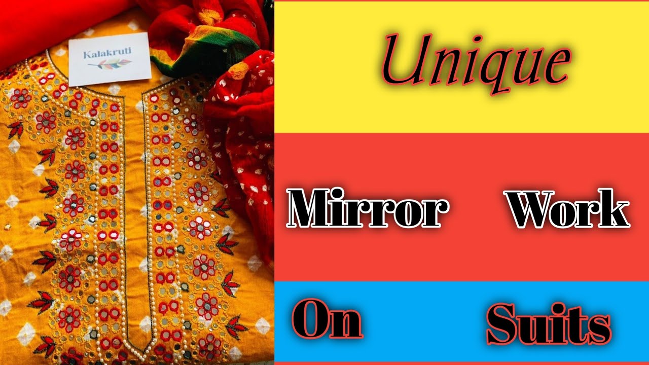 Latest Suit Design With Mirror Work/Shishay Key Kaam Waley Suits Key ...