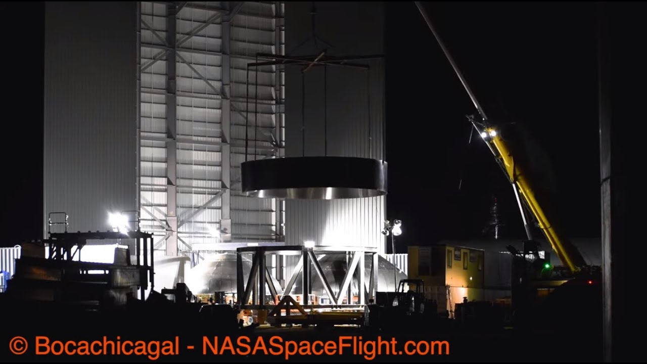 SpaceX Boca Chica - Starship SN1 prepares for stacking! Bulkheads and ...