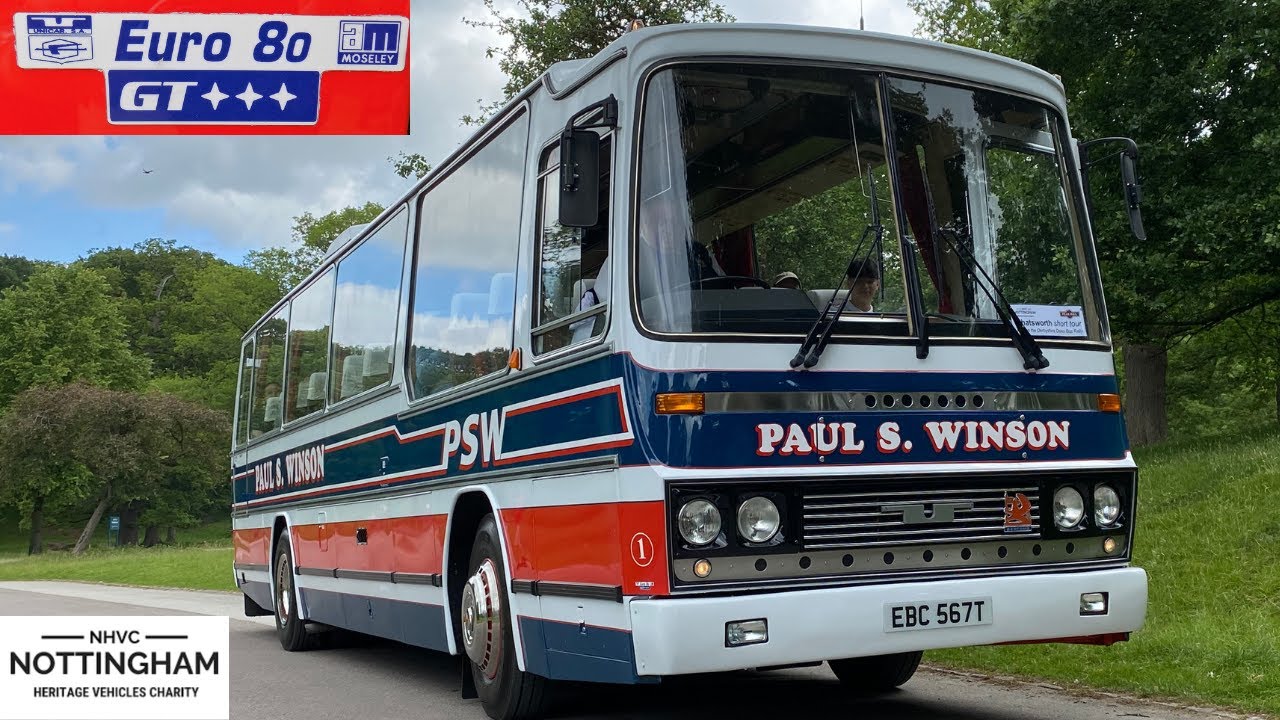 PAUL S WINSON Coaches Loughborough 1979 Bedford YMT EBC 567T Unicar Euro 80 GT coachwork #bus ...