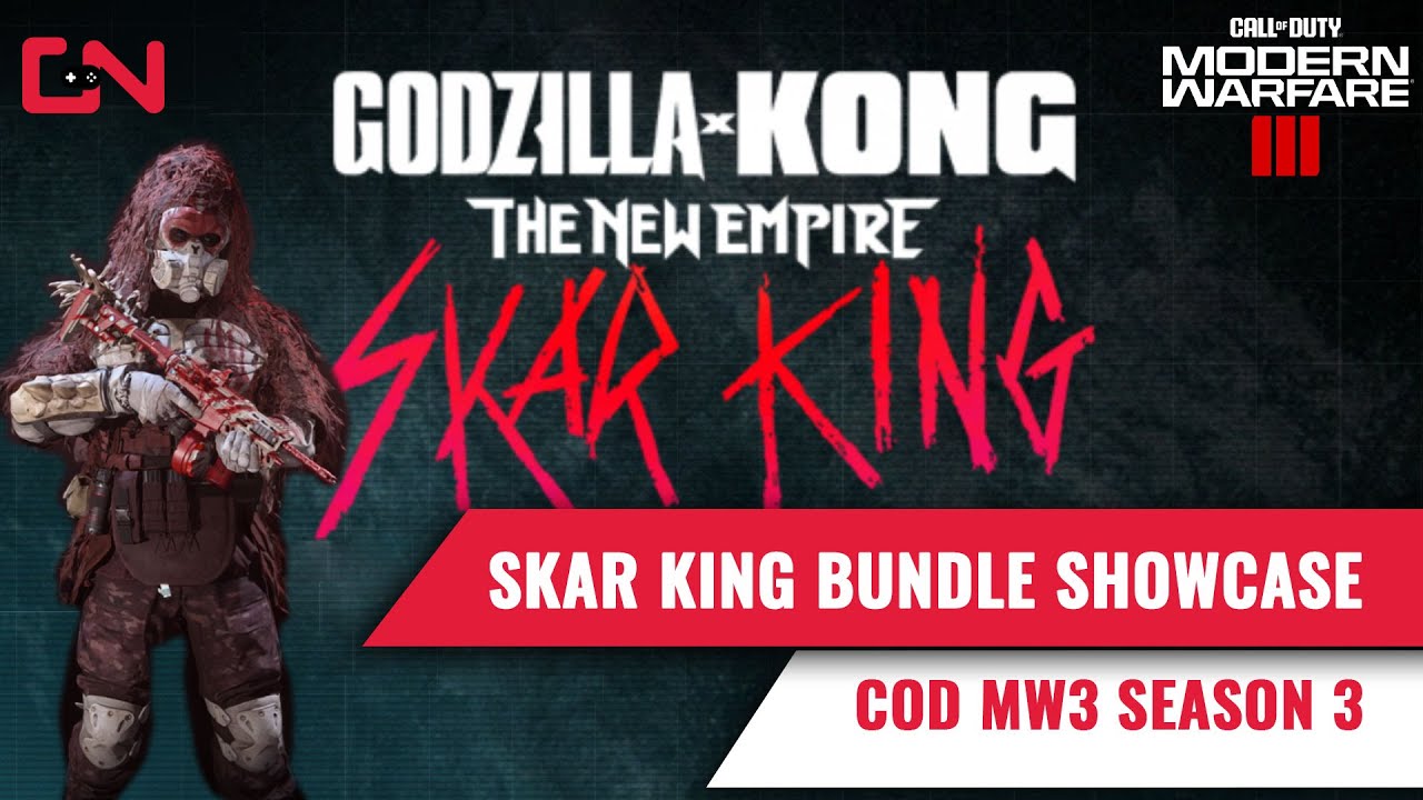 Skar King Bundle Showcase - Godzilla X Kong COD MW3 Season 3 - YouTube