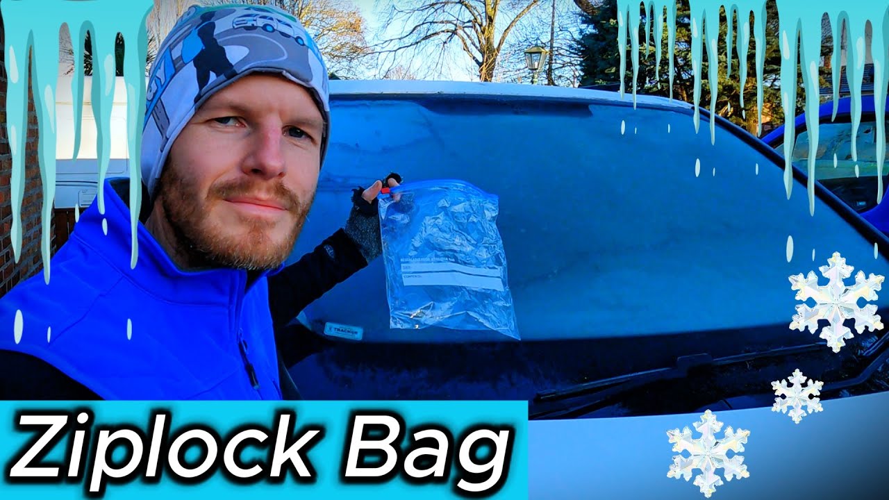 Deice Windscreen Fast with a Ziplock Bag - The JD Way - YouTube