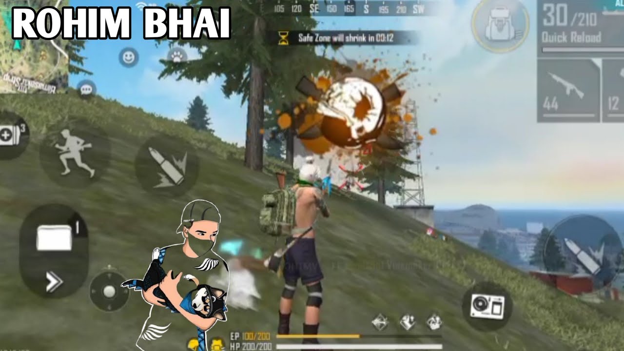 FREE FIRE #SHORT VIDEO ||ROHIM BHAI ONE TAP KING AK47 || YT ROHIM - YouTube