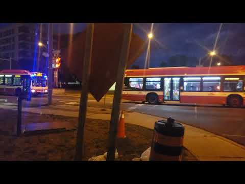 Spot two TTC rare buses on route 25 Donmills - YouTube