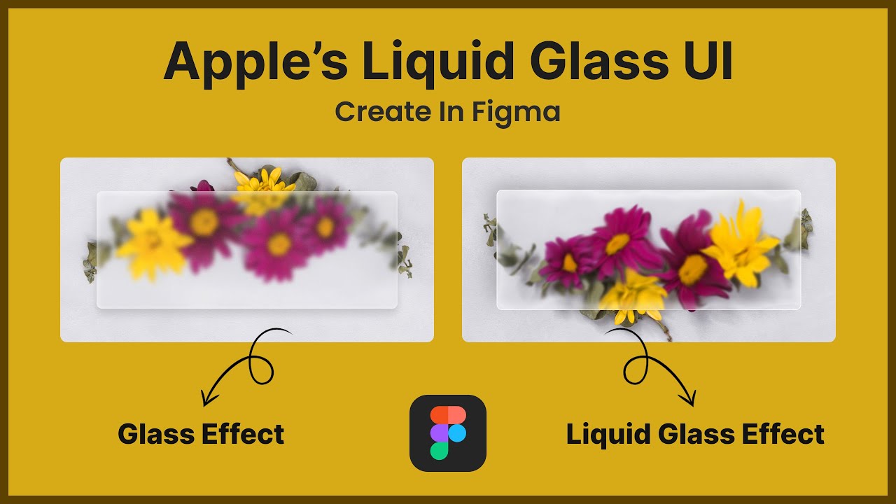 How to Create Apple's Liquid Glass Effect UI in Figma | Figma Beginners ...