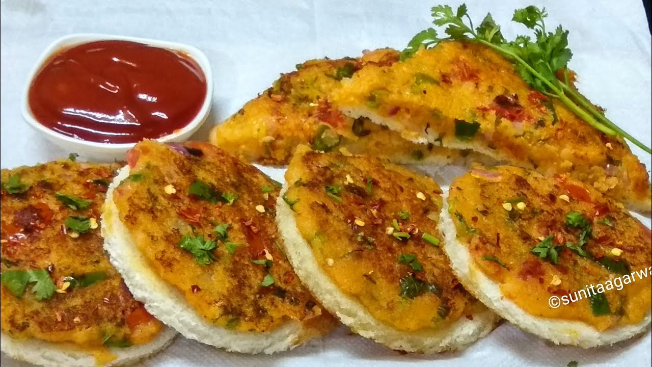 Masala Toast Recipe | ब्रेड का नाश्ता | Spicy Vegetable Bread Toast ...