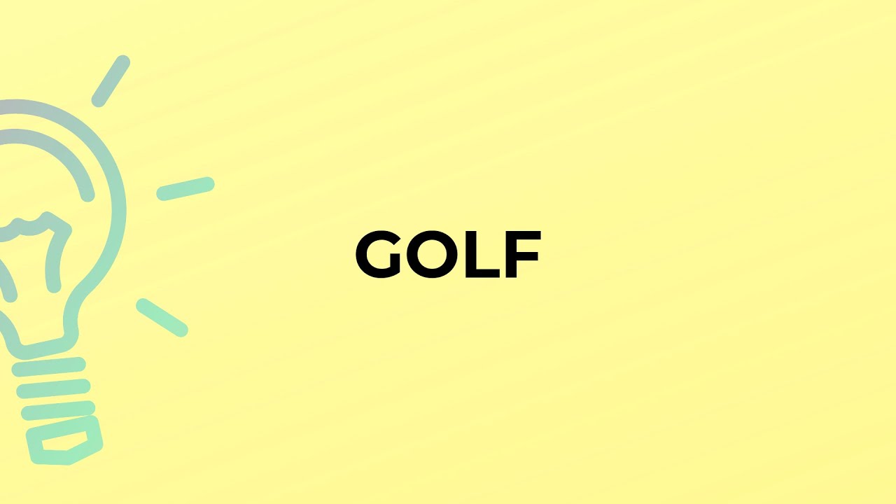 What is the meaning of the word GOLF? - YouTube