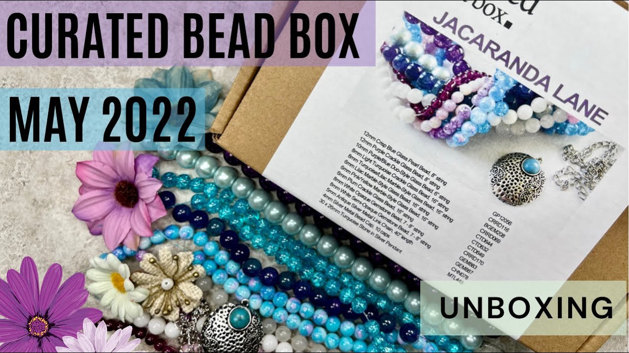 Curated Bead Box - May 2022 - Jacaranda Lane - YouTube