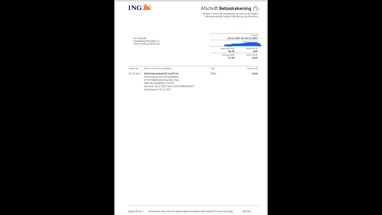 Afschriften Downloaden ING | bankafschrift | تنزيل كشف حساب بنكي ...