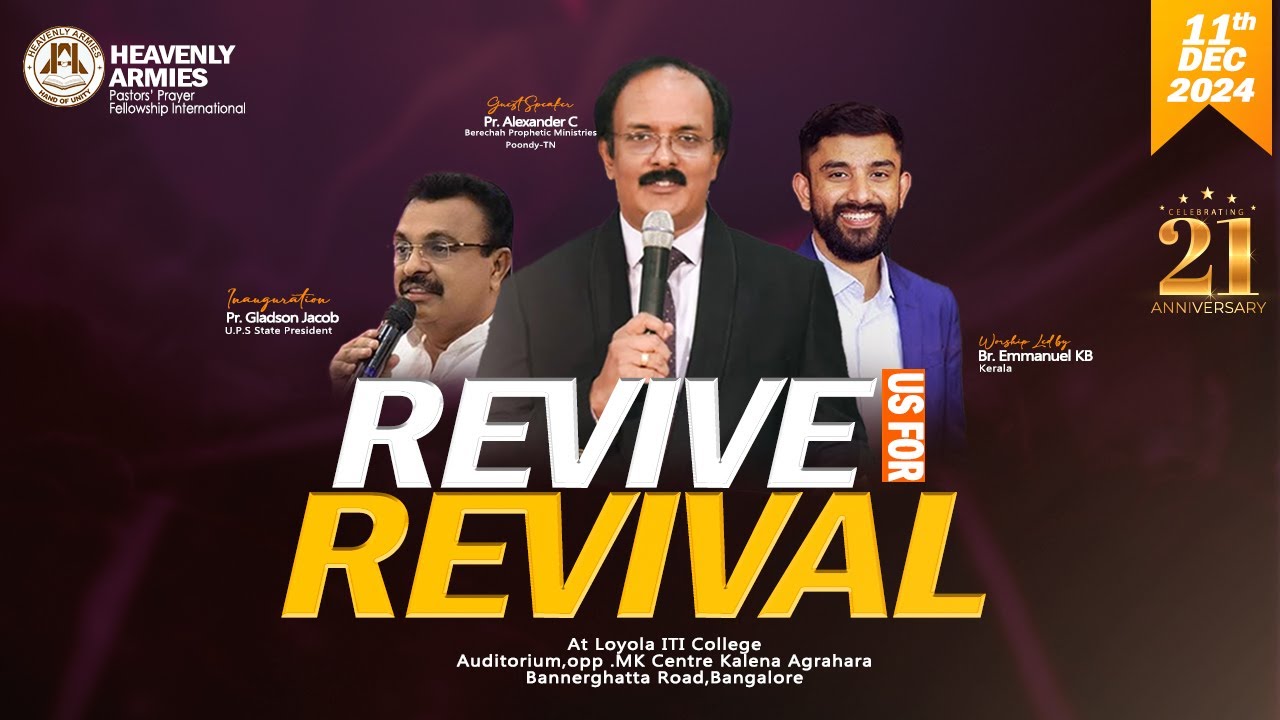 21st anniversary meeting|| Heavenly Armies || Message by Pr.Alexander ...